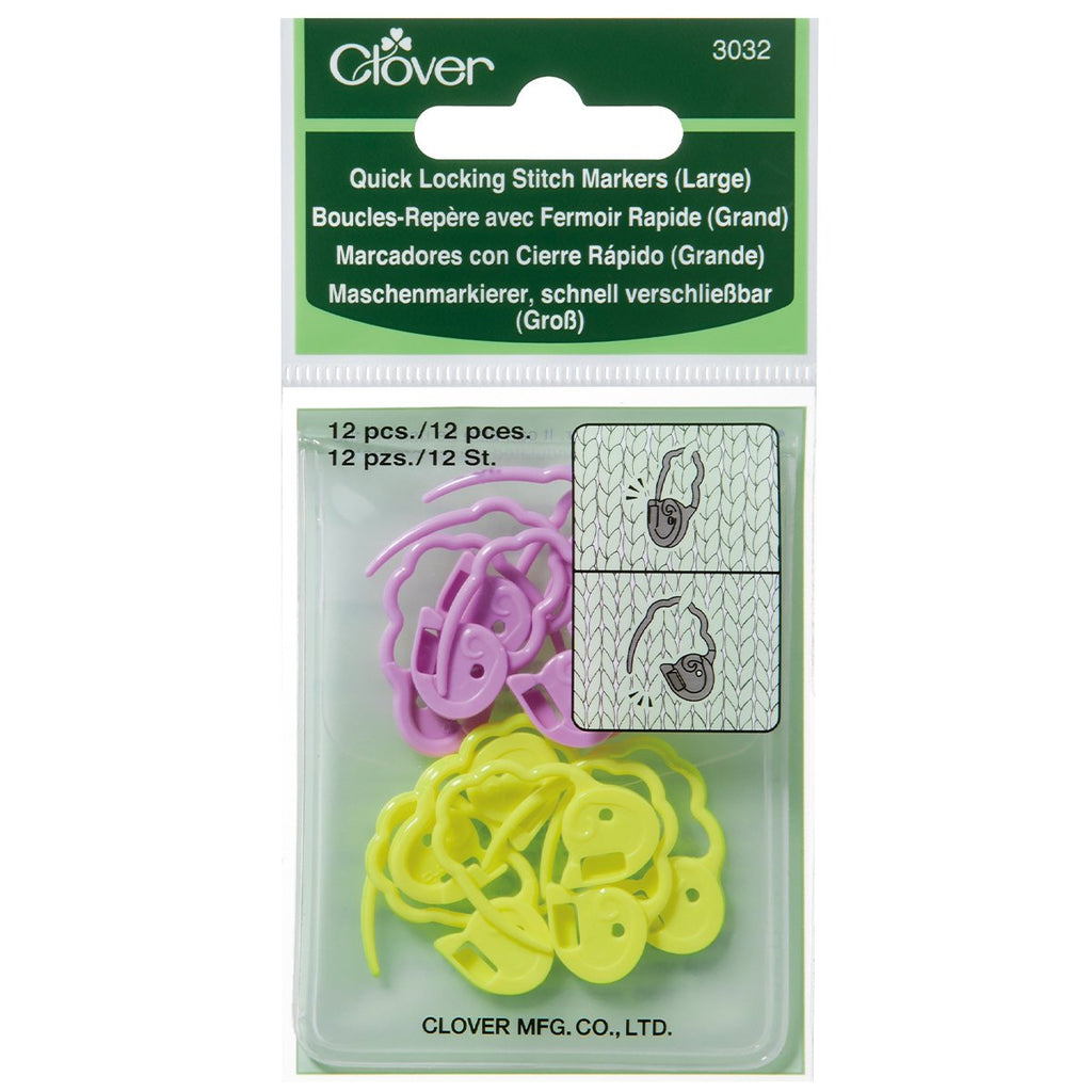 Clover Quick Locking Stitch Markers – PortFiber