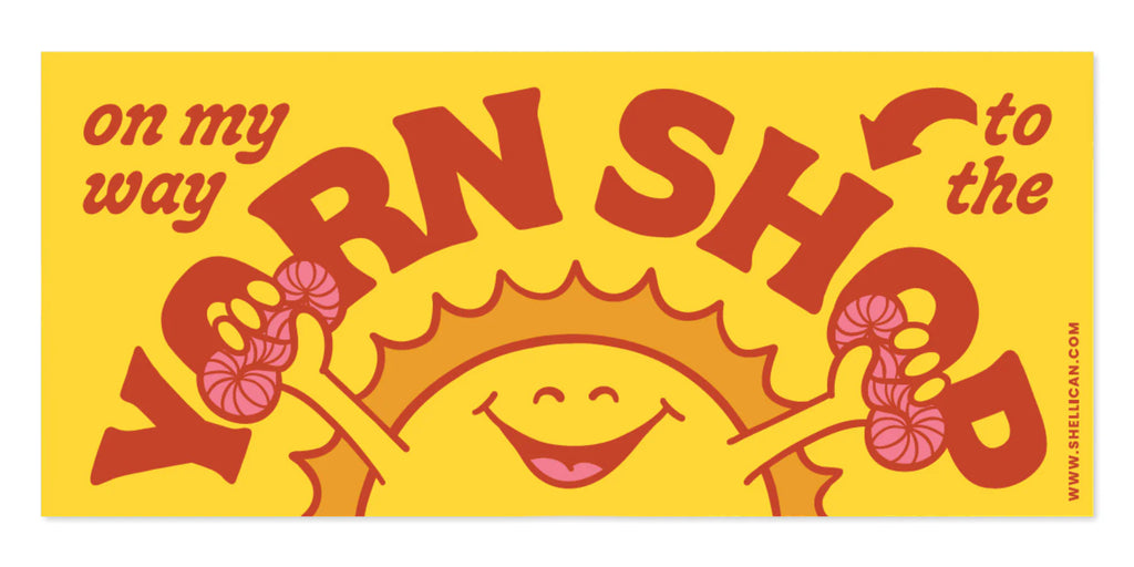 Shelli Can On My Way to the Yarn Shop Bumper Sticker – PortFiber